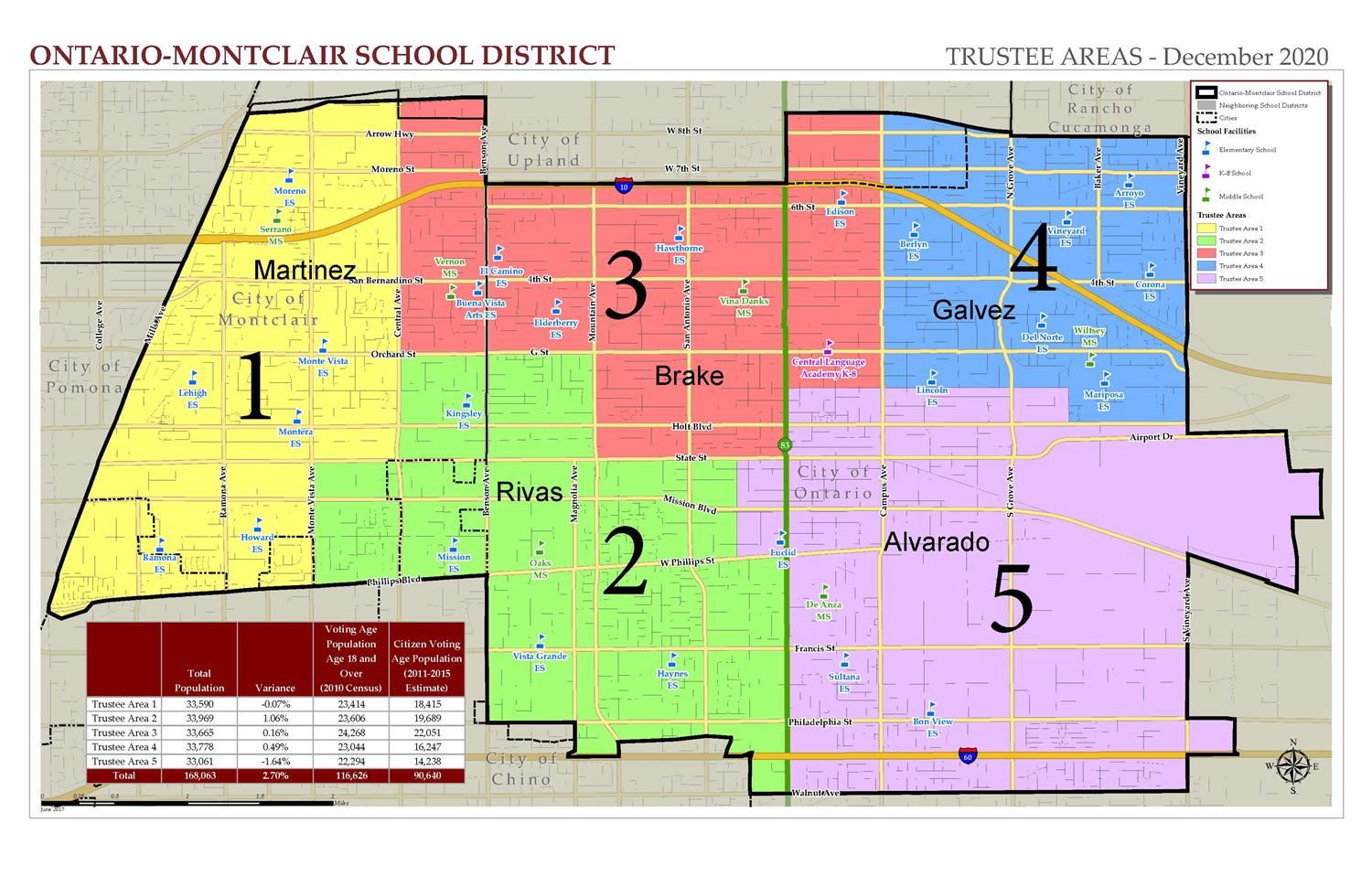 Board of Trustees / Trustee Areas Map